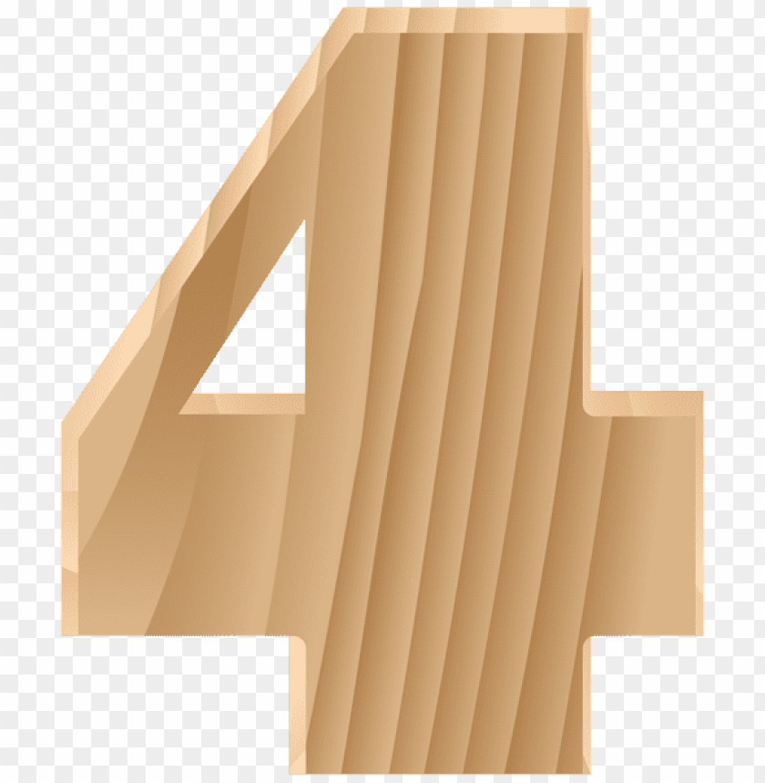 Free download | HD PNG wooden number four transparent clipart png photo ...