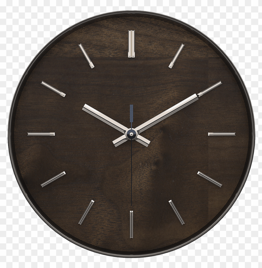 Free download | HD PNG brown wall clock with modern design | TOPpng