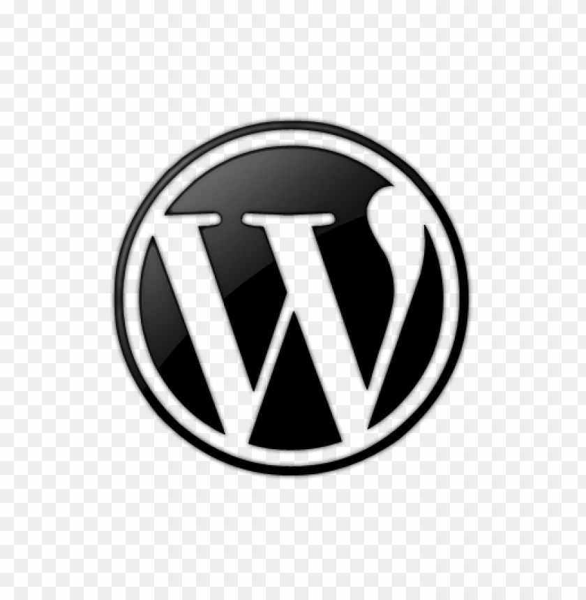 Free download | HD PNG black and white wordpress logo png | TOPpng