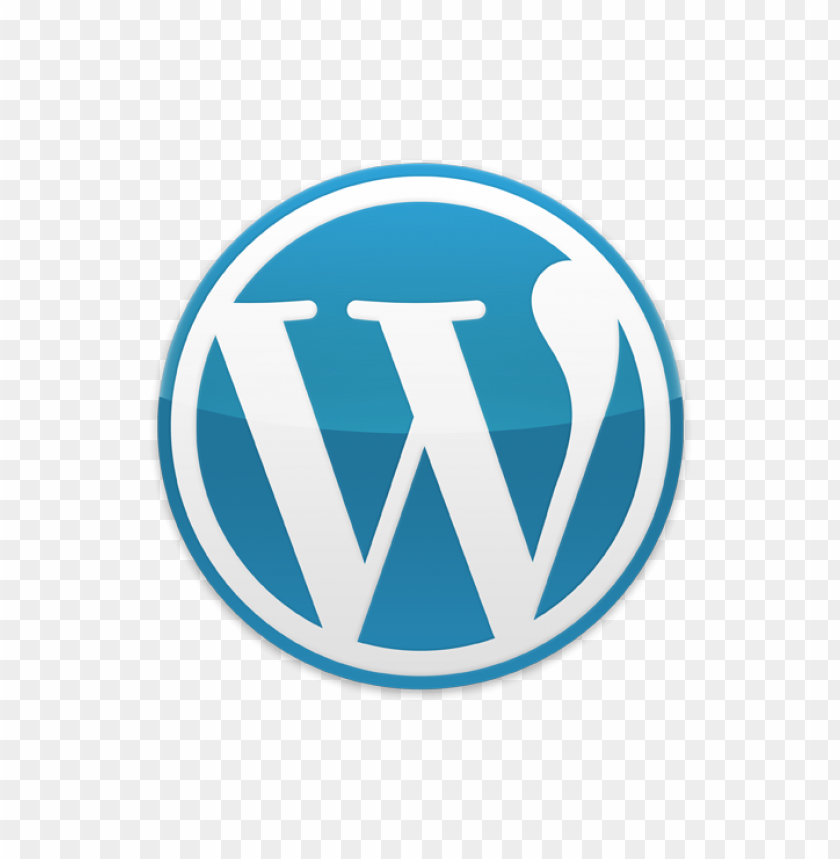 Free download | HD PNG rounded blue wordpress icon png | TOPpng