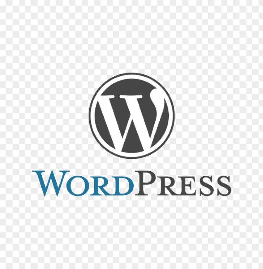 Free download | HD PNG wordpress black and blue logo png | TOPpng