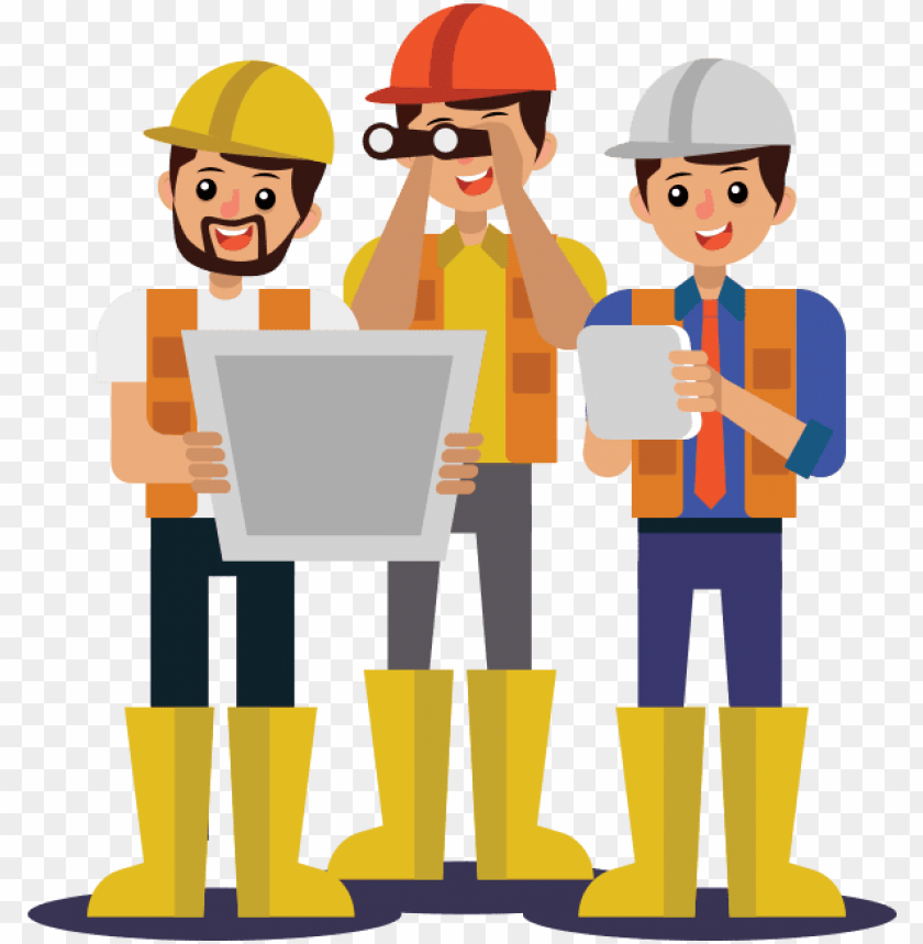 Free download | HD PNG worker vector construction team construction ...