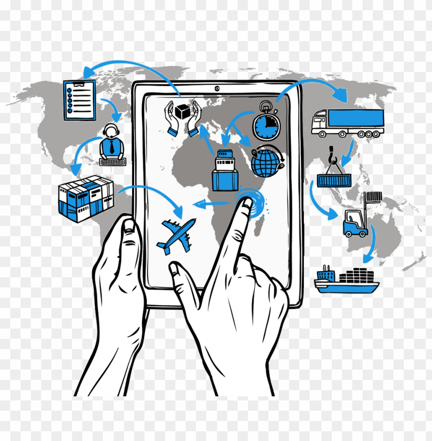 Free download | HD PNG worldwide logistics shipping drawing ...