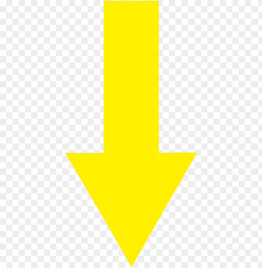 Free download | HD PNG yellow down arrow symbol png PNG transparent ...