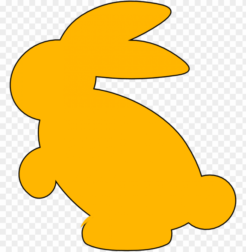Free download | HD PNG yellow bunny silhouette clip art cute cartoon ...