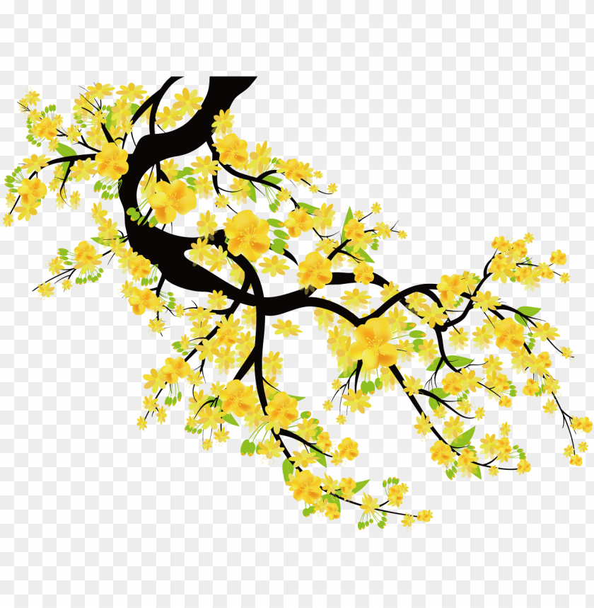 Free download | HD PNG yellow cherry blossom PNG transparent with Clear ...