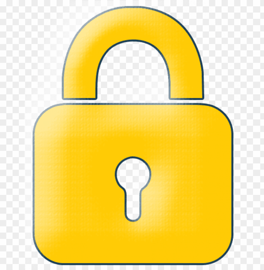 Free download | HD PNG yellow lock icon yellow lock transparent icon ...