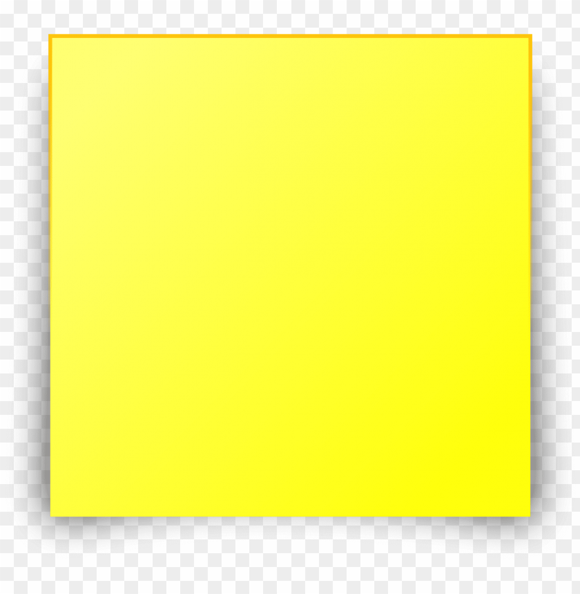 Free download | HD PNG vibrant yellow sticky note blank png clipart png ...