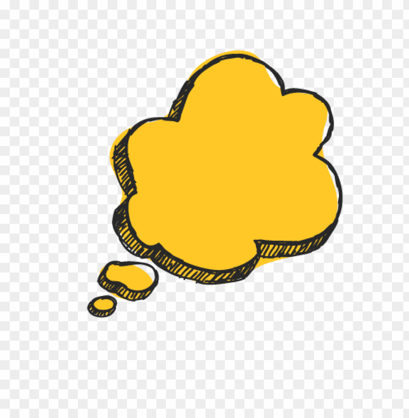 Free download | HD PNG yellow thought bubble thinking 3d speech PNG ...
