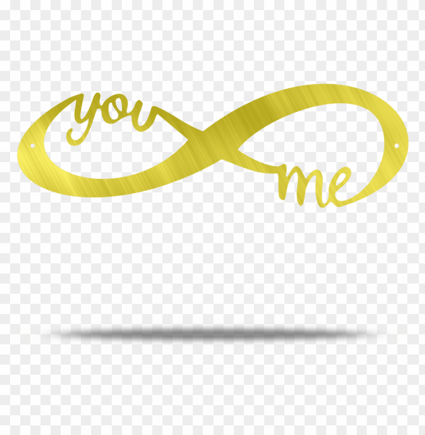 Free download | HD PNG you and me infinity steel wall sign calligraphy ...