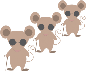 Download 3 blind mice - three blind mice clipart png - Free PNG Images ...