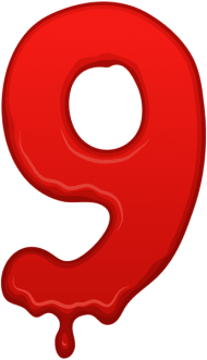 Download bloody number nine png - Free PNG Images | TOPpng