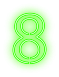 Download eight neon green png - Free PNG Images | TOPpng