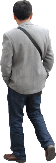 Download erson walking photoshop - person from behind png - Free PNG ...
