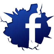 Download facebook logo fb crack break effect png - Free PNG Images | TOPpng
