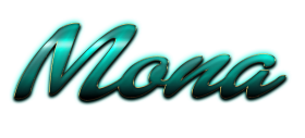 mona decorative name png png - Free PNG Images