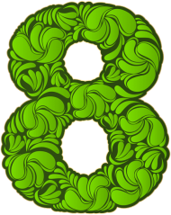 Download number eight green png - Free PNG Images | TOPpng