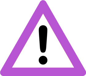 Download warning-purple - emergency png - Free PNG Images | TOPpng