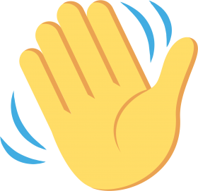Download waving hand emoji svg png - Free PNG Images | TOPpng