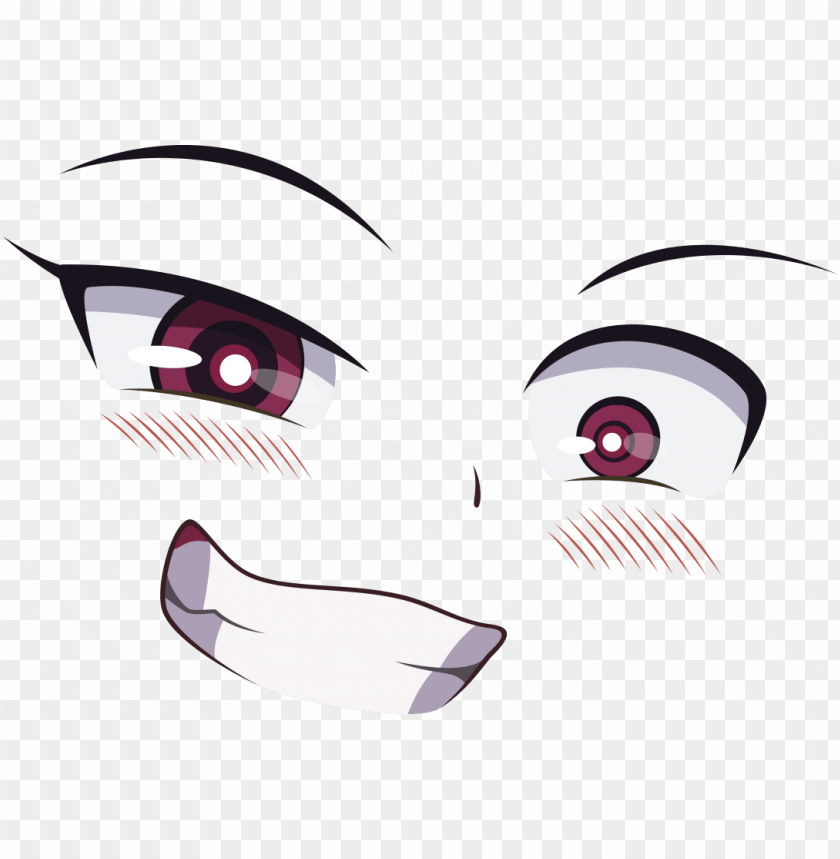 Free Download HD PNG Anime Eyes And Mouth PNG Image With Transparent 