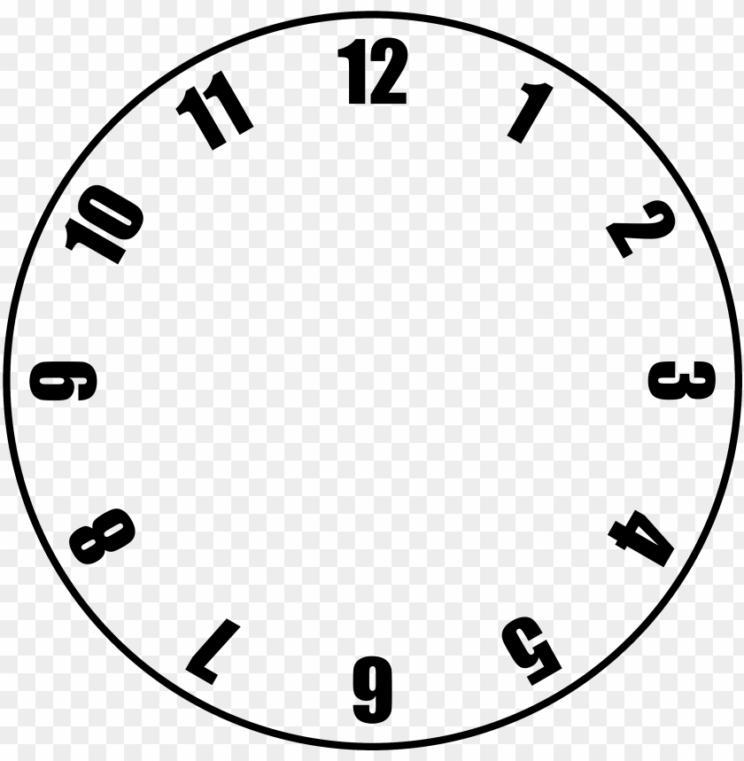 Free Download HD PNG Blank Clock Template PNG Image With Transparent 