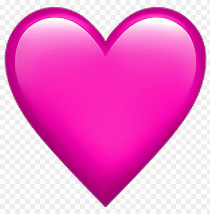 Pink Heart Pinkheart Emoji Emoticon Iphone Iphoneem Heart Emoji No
