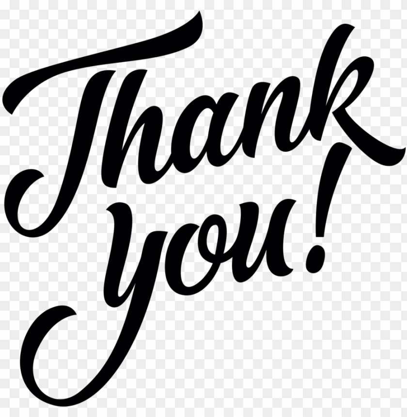 Thank You Calligraphy PNG Image With Transparent Background TOPpng Thank You Calligraphy PNG Image With Transparent Background TOPpng