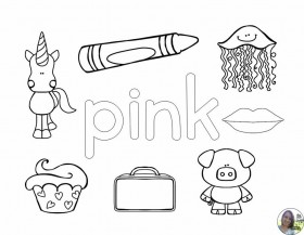 Color Pink Coloring Pages PNG Image With Transparent Background | TOPpng