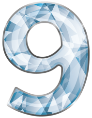 Download blue crystal number nine clipart png photo | TOPpng