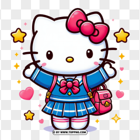 Hello Kitty In Uniform | TOPpng
