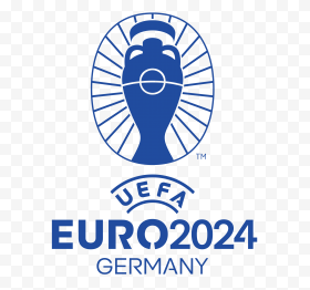 2024 UEFA European Football Championship Logotype Blue | TOPpng