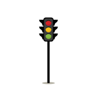 Pedestrian Crossing Traffic Light with Red Icon | TOPpng