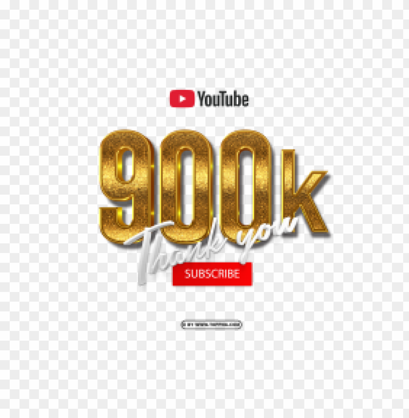 Youtube 10k Subscribe Thank You Png 3d Gold | TOPpng
